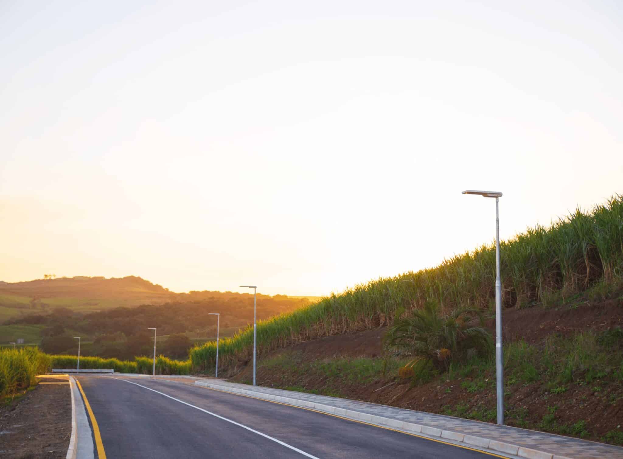Solar Road Lighting At Renishaw Hills - Sunna Design