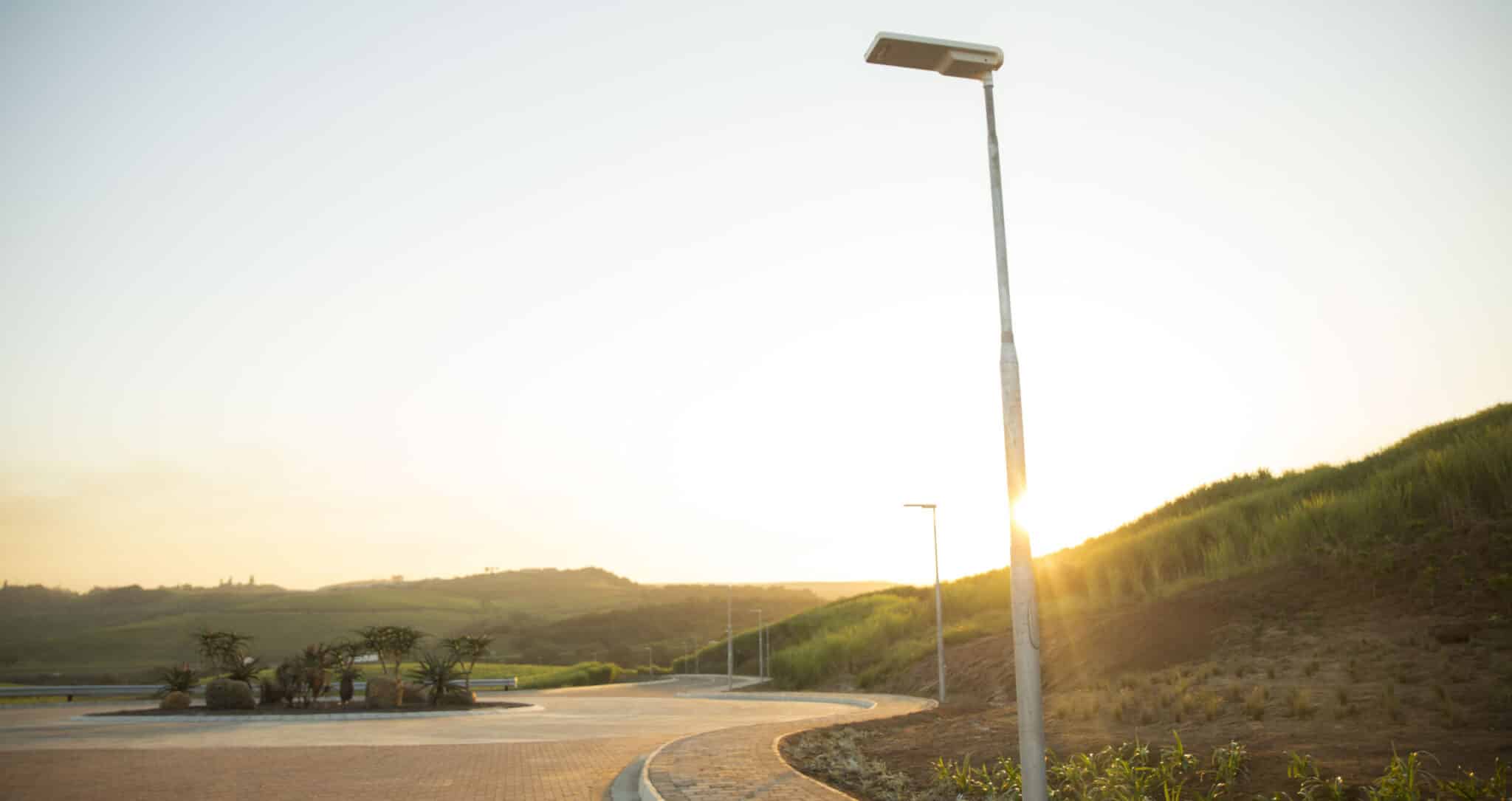 Solar Road Lighting At Renishaw Hills - Sunna Design