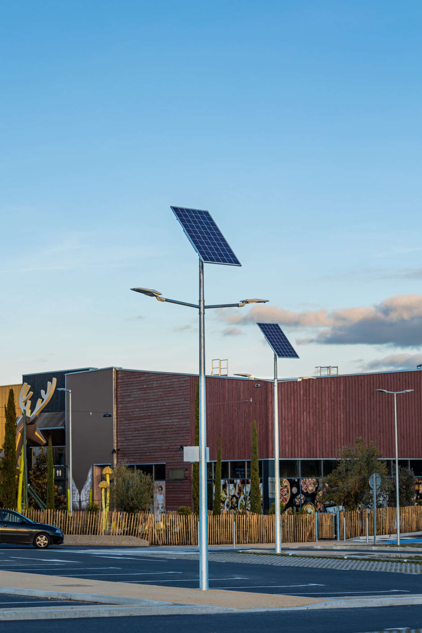 Solar Lighting, Shopping Center Extension- Sunna Design