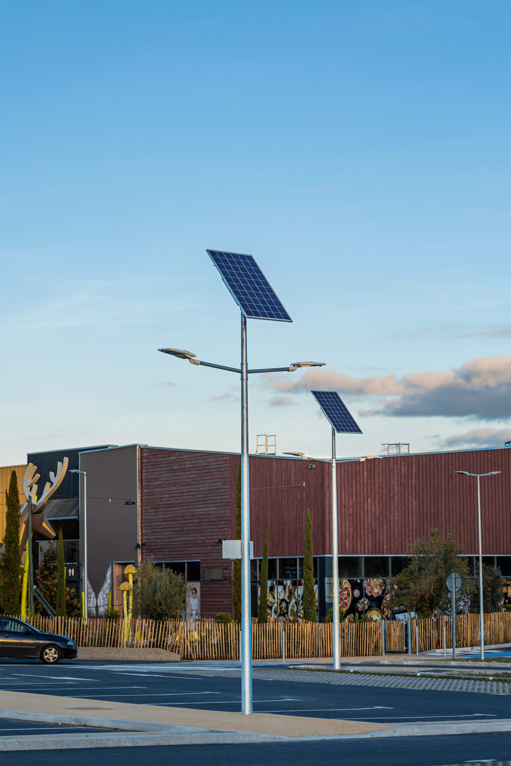 Solar Lighting, Shopping Center Extension- Sunna Design