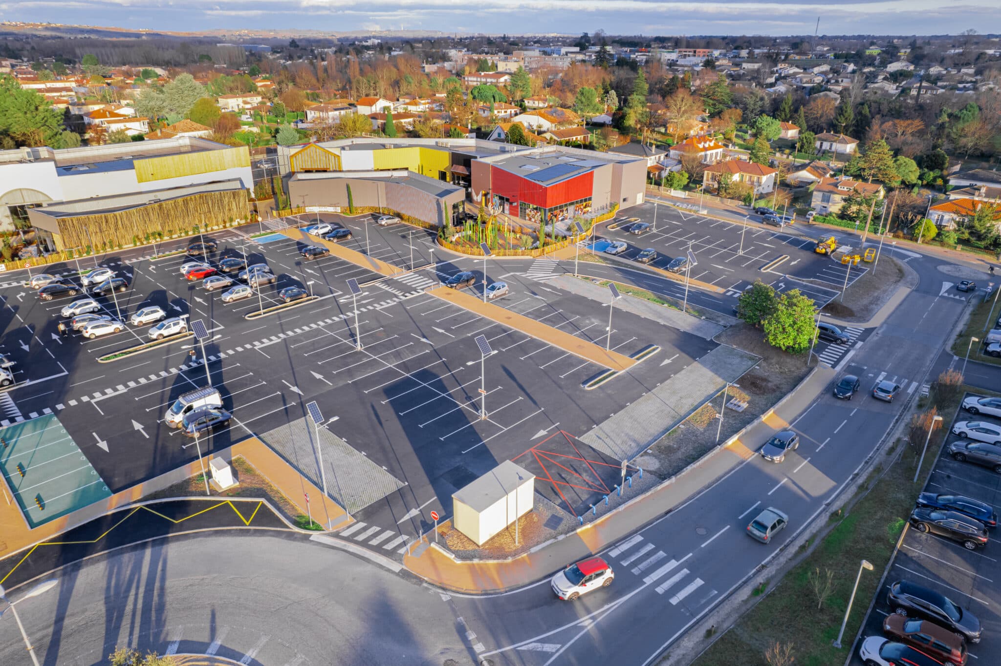 Solar Lighting, Shopping Center Extension- Sunna Design